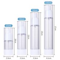 China Industrial Cosmetic Custom Airless Pump Bottle Ideal for Essential Oil Applications Offering Dispensing Performance for sale