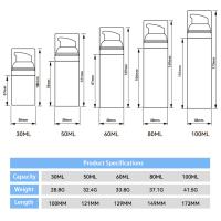 China 50ml Capacity AS Body Material Recycled Plastic Airless Bottle Ideal Packaging Option for Cosmetics Skincare and Personal Care Products for sale