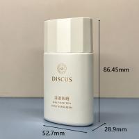 China Screen Printing Skincare PE Sunscreen Bottle Square Screw Cap Packaging Choice for Cosmetic and Skincare Applications for sale