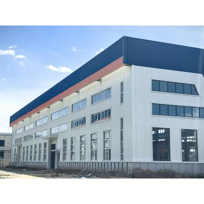 China Single Steel Sheet Roof Steel Structure Building with High Corrosion Resistant Metal Sheet and Fans Accessory for sale