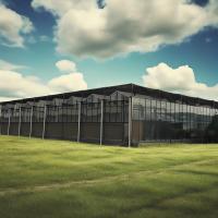 China Long Fatigue Life Steel Structure Warehouse with Optional Lighting System and Q235B Steel Texture for sale