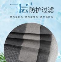 China 3 Layer Disposable Face Mask Medical Grade Type Iir Surgical Black EN14683 Type I  Typ Iir for sale