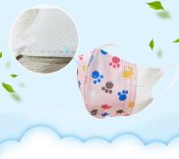 China 3 Ply Face Childrens Disposable Mask Full Face Cover 3D Face Floral Printed for sale