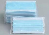 China 6 7 8 Inch Polyester Disposable Non Woven Face Mask With Elastic Ear-Loop 1 Box 6 Pack for sale
