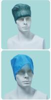 China Disposable Surgical Non Woven Bouffant Cap 24 Inch Elastic Doctor Nurse Hats for sale