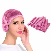China Medical Bouffant Disposable Head Cap Non Woven White Covers For Nurses for sale