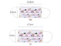 China Youth Little Kid Disposable Mask K95 Kn95 3 Layer Age 3 4 5 6 7 Orange Pink White for sale
