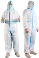 China Painting Medical Protective Coverall Disposable Painters Jumpsuit With Hood for sale