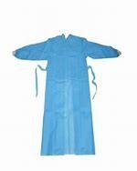 China White Blue Disposable Surgical Gowns FDA Medical Non Woven Lab Coat Isolation for sale