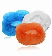 China Surgical Head Disposable Caps For Hair Salons Bonnets Non Woven Blue Electronics Food for sale