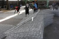 China 2.2mm PVC Coated Galfan Gabion Basket 6x1x0.3m Custom Color RAL for sale