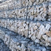China Galfan Coated Alloy PVC Coated Gabion Box 2x1x1M Custom Size Hexagonal Mesh for sale