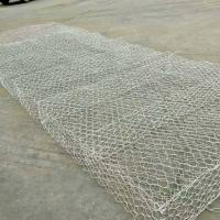 China Galfan Galvanized Gabion 6x1x0.3m Hexagonal Woven Mesh 2.2mm Wire Tensile Strength 350-550N/mm2 for sale