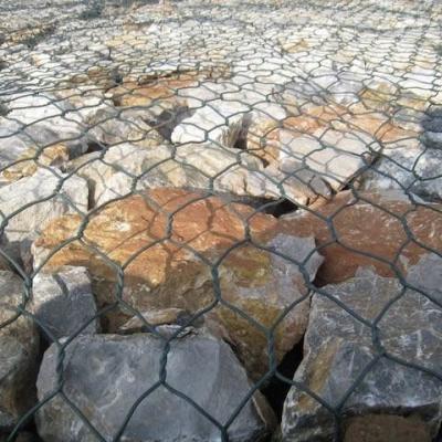 China Spot Welded Gabion Garden Fence 3.0mm Wire Diameter 6x8cm Mesh GALFAN Coated for sale