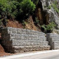 China Spot Welded Gabion Garden Fence 3.0mm Wire Diameter 6x8cm Mesh GALFAN Coated for sale