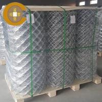 China Galvanized Iron Chain Link Fencing Mesh with Plastic Coating for sale