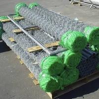China Galfan Galvanized Alloy Woven Fence System 11.5 Gauge 2 Inch Diamond Opening 6 x 50 Feet for sale