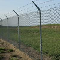 China Galfan Galvanized Alloy Woven Fence System 11.5 Gauge 2 Inch Diamond Opening 6 x 50 Feet for sale