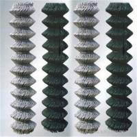 China Galfan Galvanized Chain Link Fence 50x50mm Mesh 3.0-5.0mm Wire Woven Fence System for sale