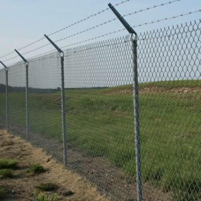 China Galfan Galvanized Chain Link Fence 50x50mm Mesh 3.0-5.0mm Wire Tensile 350-550N/mm2 for sale