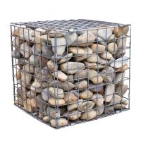 China Tensile Welded Gabion Box Alloy Steel Wire Double Layer PVC Coating 2m x 1m x 1m for sale