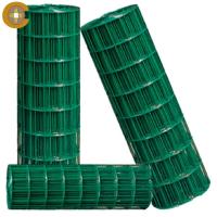 China 2x2 3/8 Inch Plastic Coated Welded Wire Mesh Fence Roll Erosion Resistant for sale