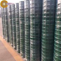 China 2x2 3/8 Inch Plastic Coated Welded Wire Mesh Fence Roll Erosion Resistant for sale