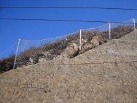 China Galvanized Diamond Mesh Rockfall Shield Netting 2.0mm Wire 50x100mm Opening for sale