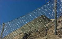 China Galvanized Diamond Mesh Rockfall Shield Netting 2.0mm Wire 50x100mm Opening for sale