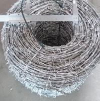 China Galvanized Single Razor Barbed Iron Wire Coil 2.5mm x 50m Security Fencing for sale