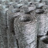 China Galvanized Single Razor Barbed Iron Wire Coil 2.5mm x 50m Security Fencing for sale