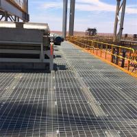 China Anti Slip Square Hole Galvanized Steel Grating for sale