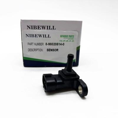 China Turbo Boost Pressure Sensor 8-98020514-0 for 4HK1 6UZ1 VC46 Engine Excavator Truck for sale