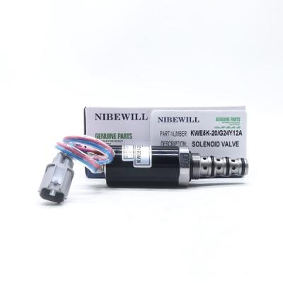 China KWE5K-20 G24Y12A YN35V00005F2 Solenoid Valve for SK200-6 Excavator 24V for sale