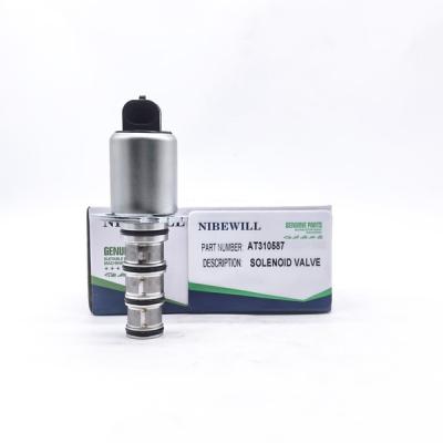 China AT310587 Hydraulic Solenoid Valve for 210K 310K Backhoe Loader 24V for sale