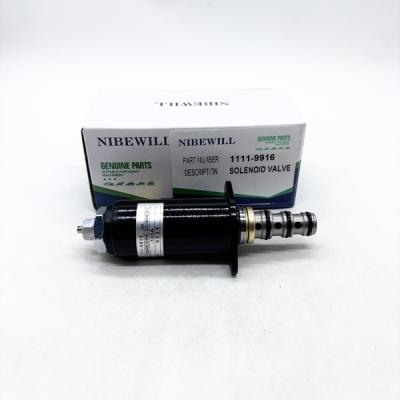 China 1111-9916 Engine Stop Solenoid Valve for E320B E320C E320D Excavator 24V for sale