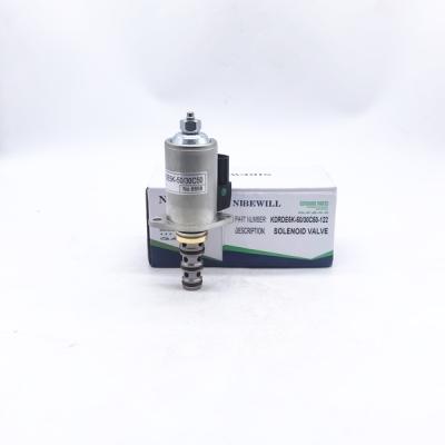 China KDRDE5K-50 30C50-122 12V Hydraulic Pump Solenoid Valve for Kobelco SK350-8 SK450-8 Excavator for sale