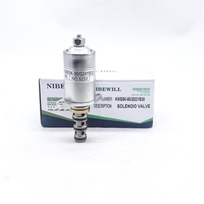 China KWE5K-50 G24YB30 Hydraulic Proportional Solenoid Valve for K-Obelco Excavator 24V for sale