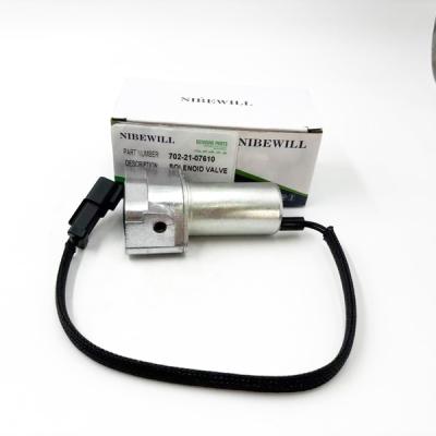 China 702-21-07610 Solenoid Valve for PC130-8 PC300-8 Excavator Spare Parts 24V for sale