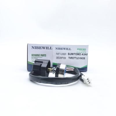 China Excavator Throttle Knob SH-A3 SH-A5 SHA3 SHA5 Replacement Part 12V for sale