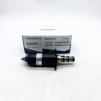 China Hydraulic Pump Solenoid Valve YN35V00048F1 for SK200-6 Excavator 24V for sale