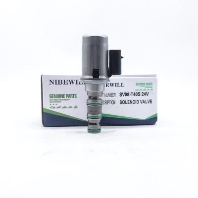 China 24V Solenoid Valve SV98-T40S SV98T40S for JCB 3CX 4CX 5CX Excavator for sale