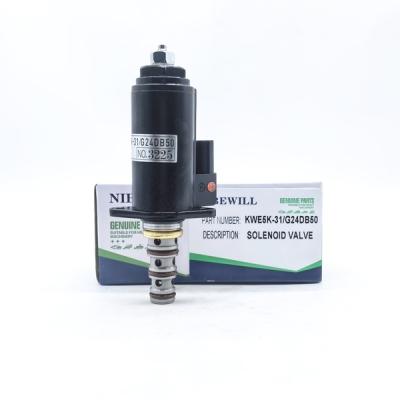 China KWE5K-31-G24DB50 Safety Lock Solenoid Valve for SK200-8 SK330-8 Excavator 24V for sale