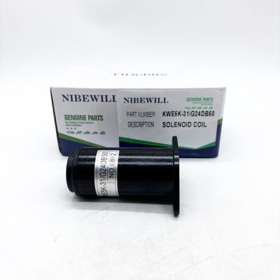 China KWE5K-31-G24DB50 YN35V00050F1 Solenoid Valve Coil 24V DC for SK200-8 Excavator for sale