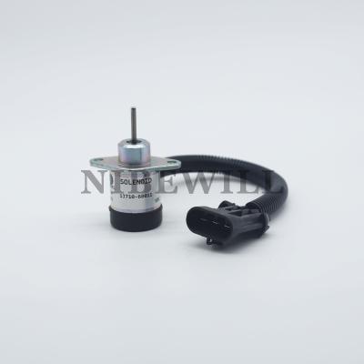 China 1J710-60011 Shutoff Solenoid for V2607 Engine Compatible with Bobcat Construction Equipment 12V for sale