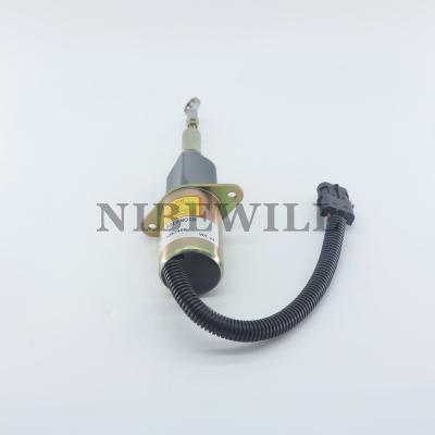 China 3287406 Stop Solenoid 12V 24V for Cummins Heavy Equipment Excavator Engine Shutoff for sale