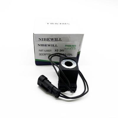China Solenoid Valve Coil for XGMA Excavator Xg822 Xg821 Xg815 24V DC for sale