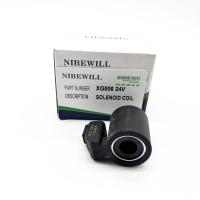 China Solenoid Valve Coil 24V DC 13mm ID 37mm Height for XG806 Excavator 4301864 4303724 for sale