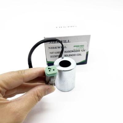 China Solenoid Valve Coil 40291300 for XCMG XUNGONG ZOOMLION 19mm Dia 49mm Height for sale