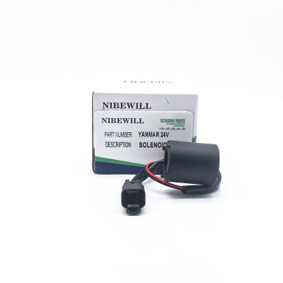 China Yanmar Solenoid Valve Coil 12V 24V 16mm 38mm for Excavator Construction Machinery for sale
